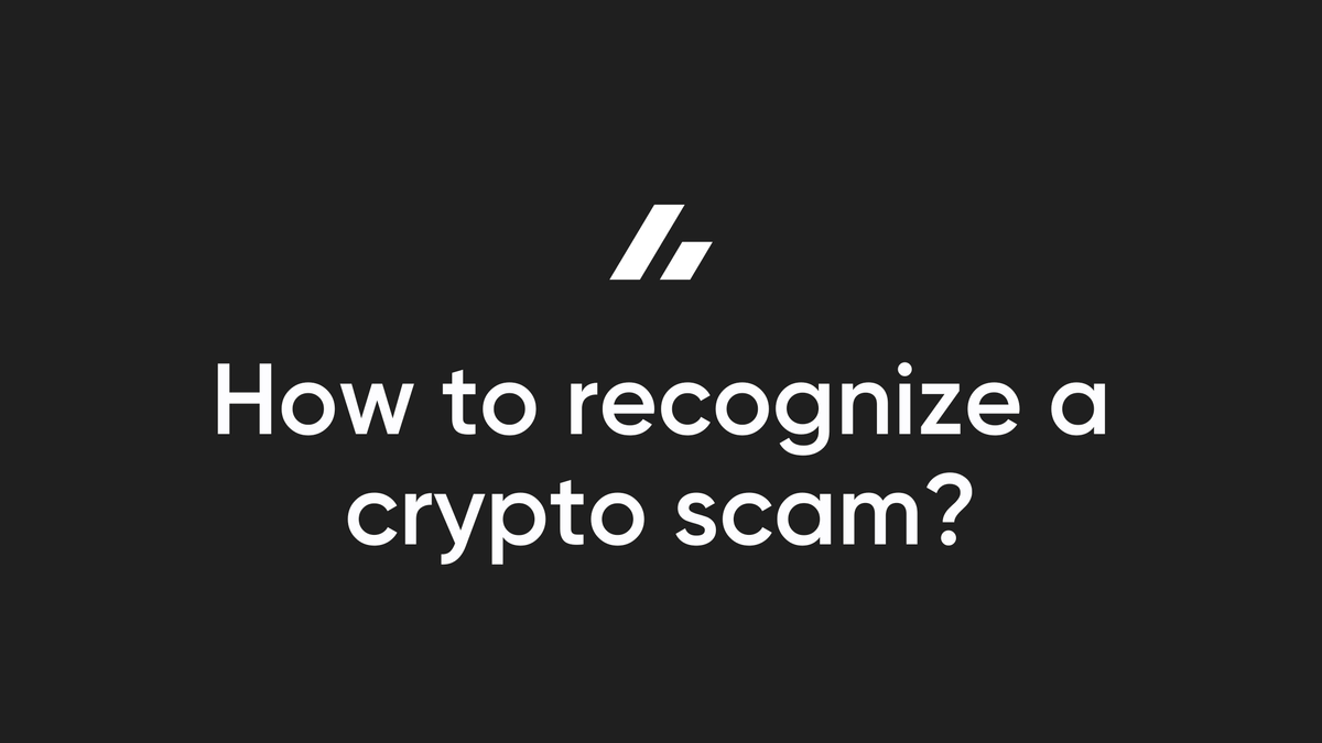 How to recognise a crypto scam?
